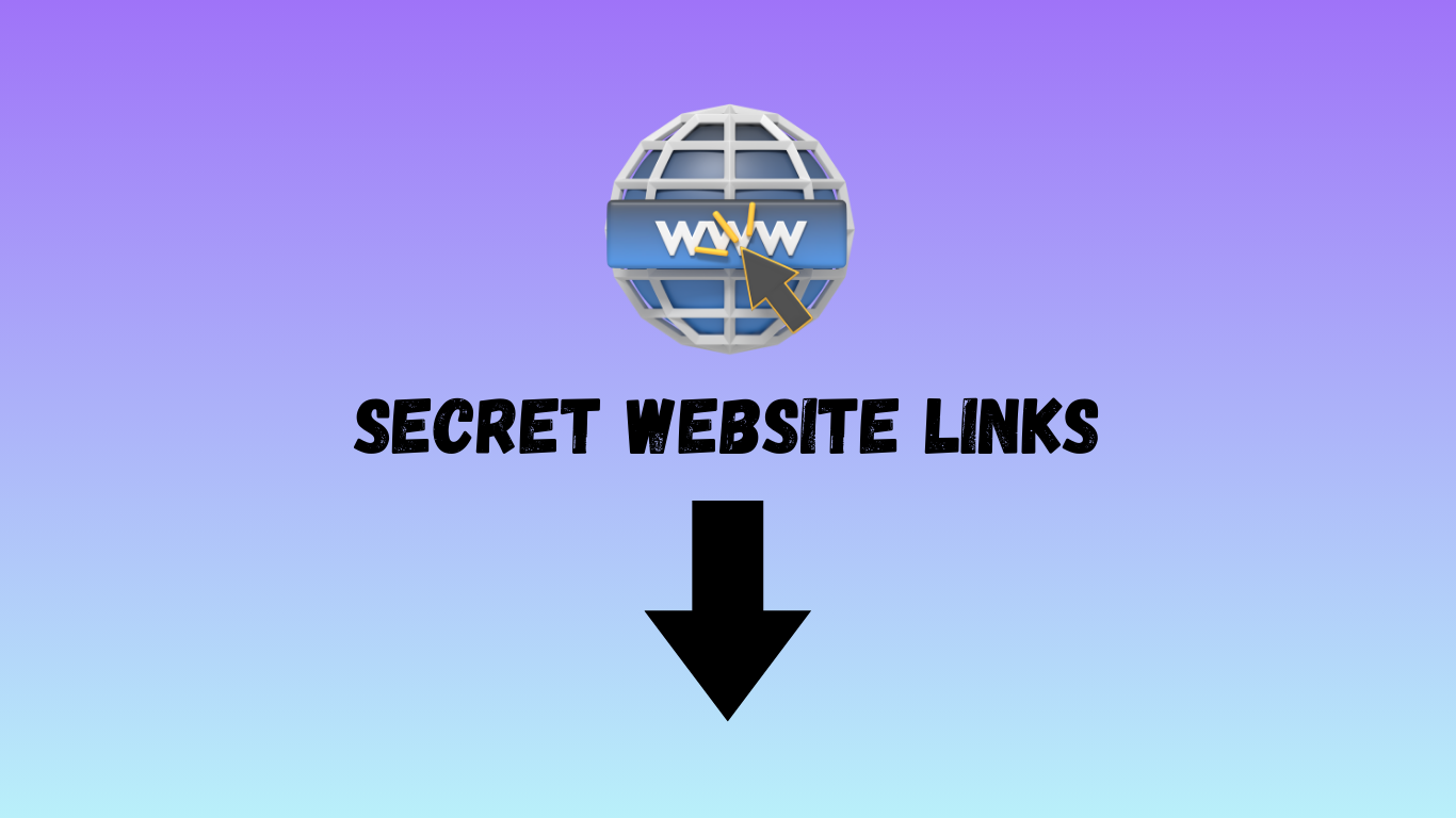 Secret Website Links | CoderStar